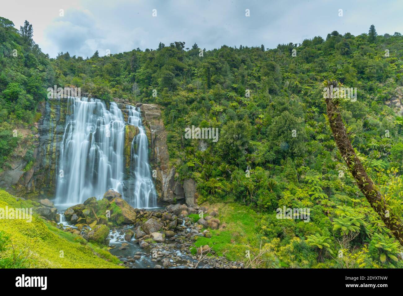 Marokopa Falls at New Zealand Stock Photo - Alamy