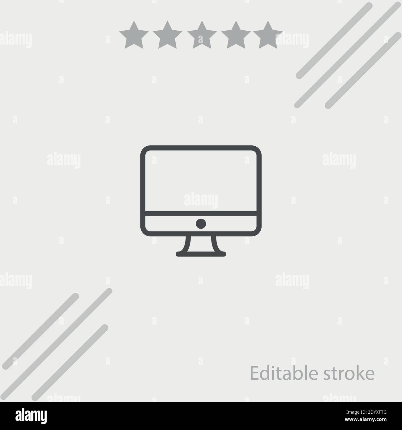 imac vector icon modern simple vector illustration Stock Vector Image ...