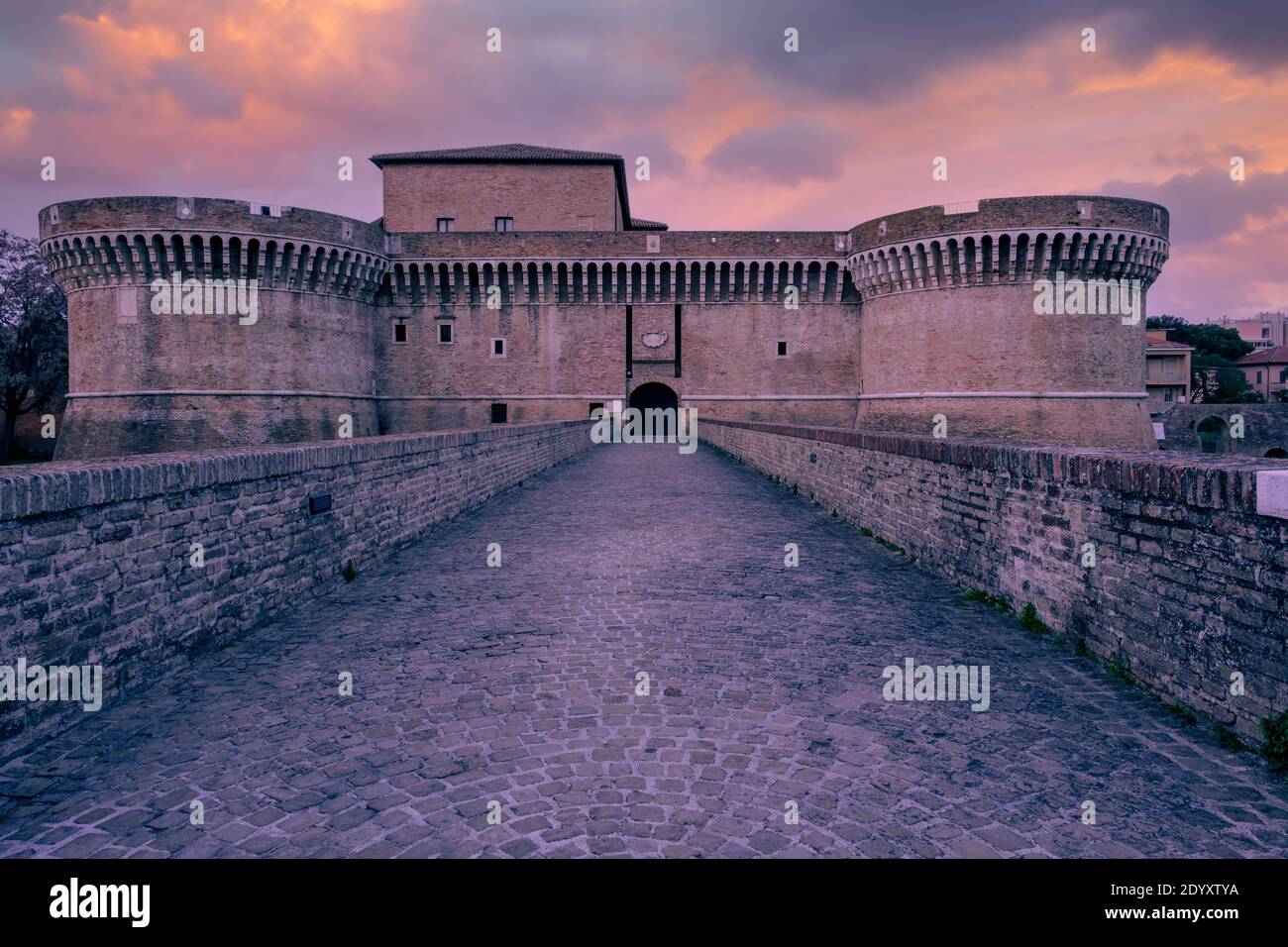 Historical Italian castle of Senigallia, Marche, Italy Stock Photo - Alamy