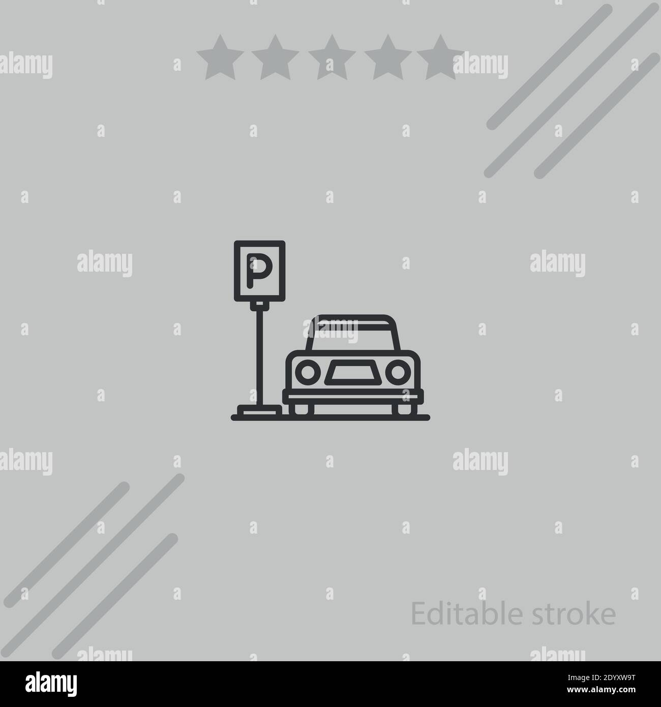 parking vector icon modern simple vector illustration Stock Vector ...