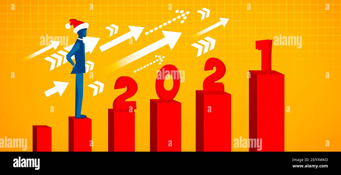 Creative design concept for the year 2021. 3D illustration Stock Photo ...