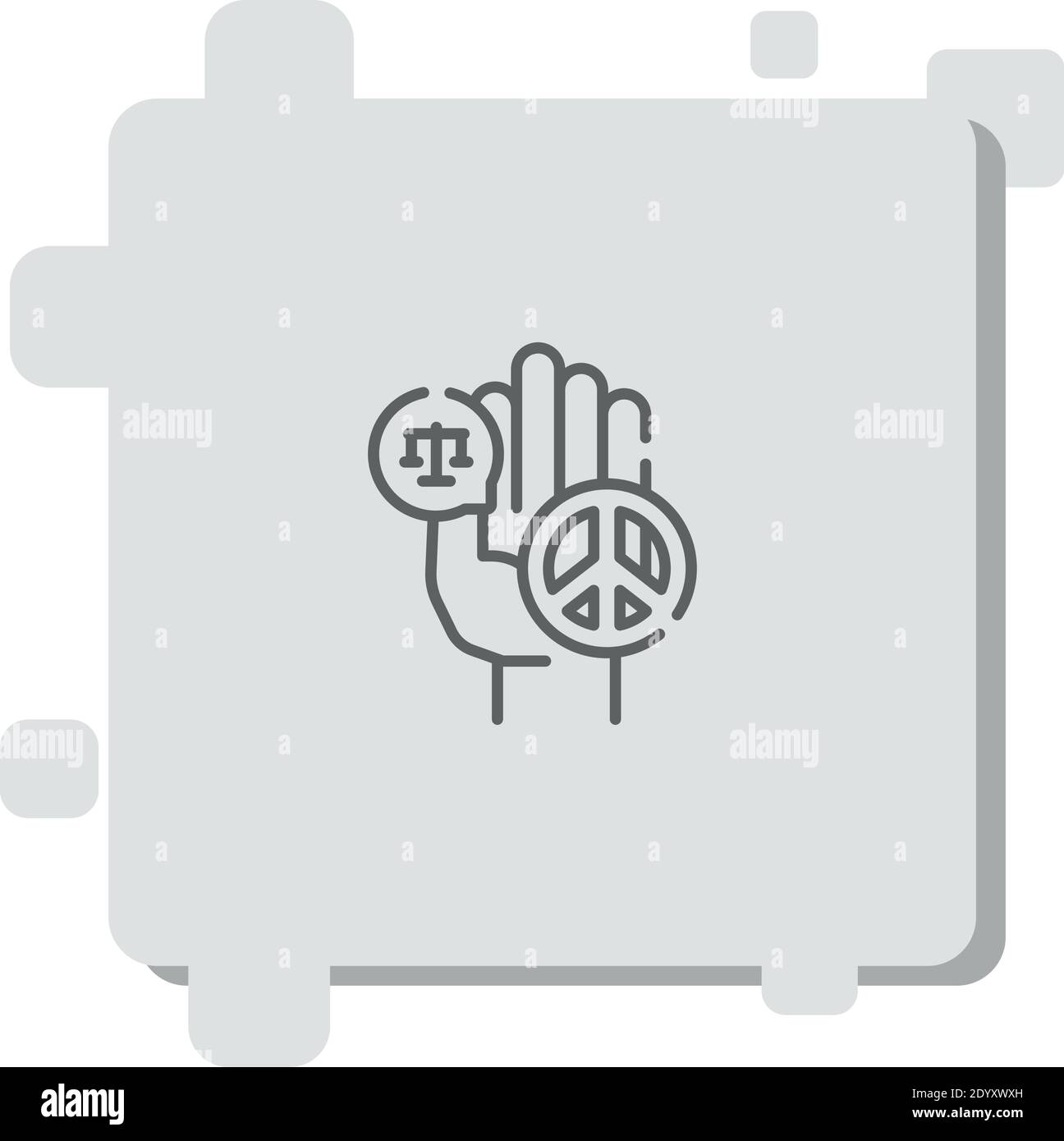 civil right movement vector icon modern simple vector illustration ...