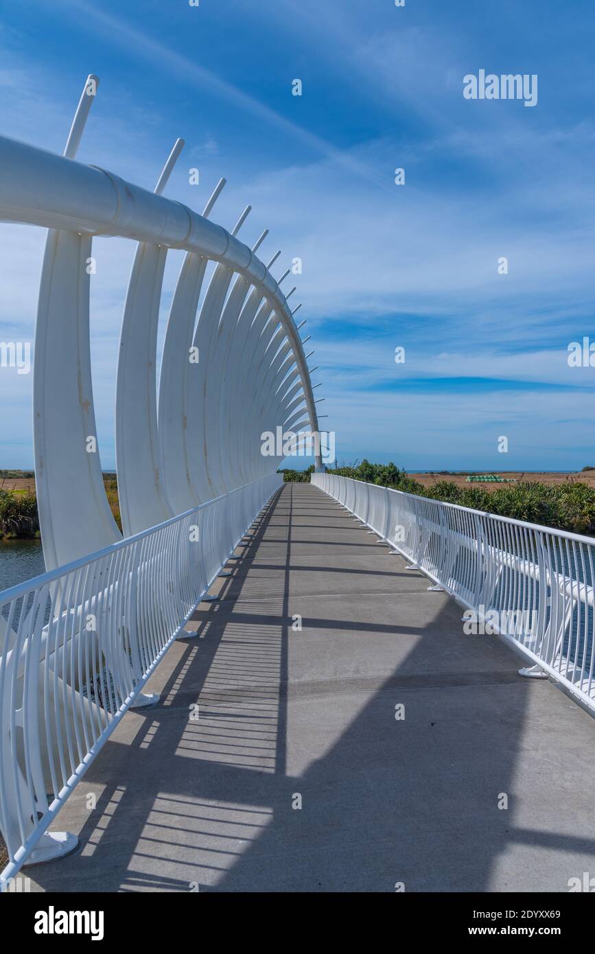 Te Rewa Rewa bridge at New Plymouth, New Zealand Stock Photo - Alamy
