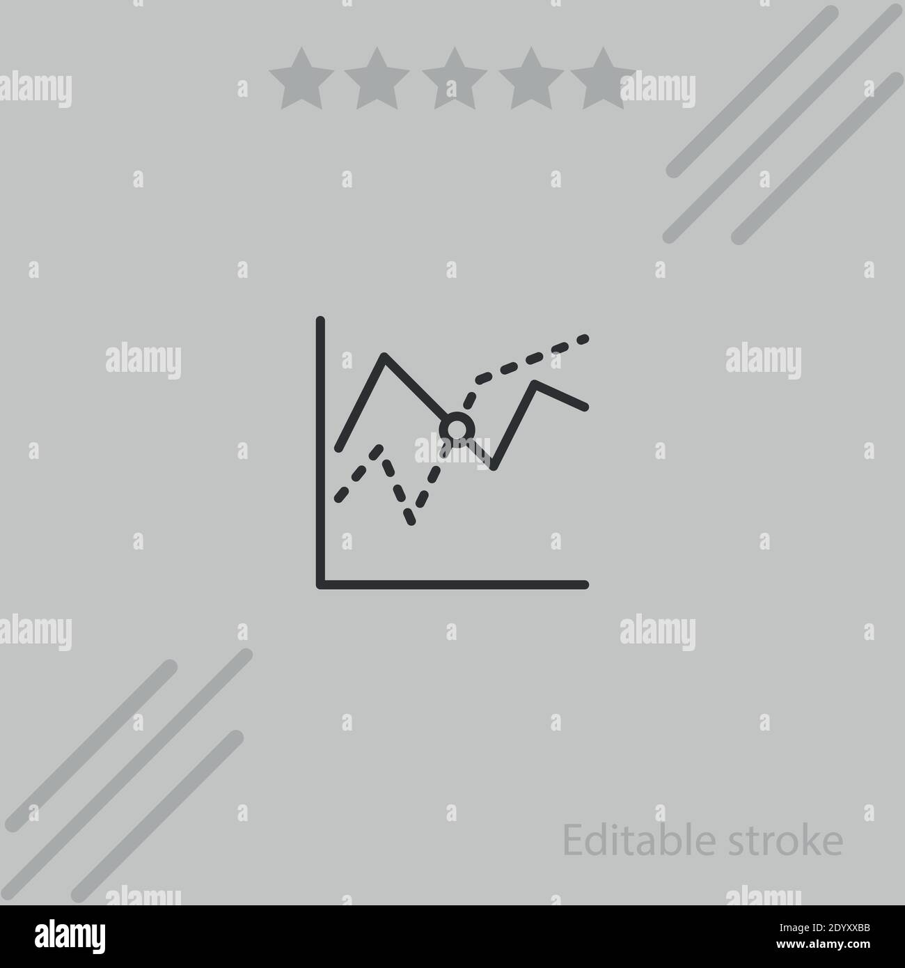 graph vector icon modern simple vector illustration Stock Vector Image ...