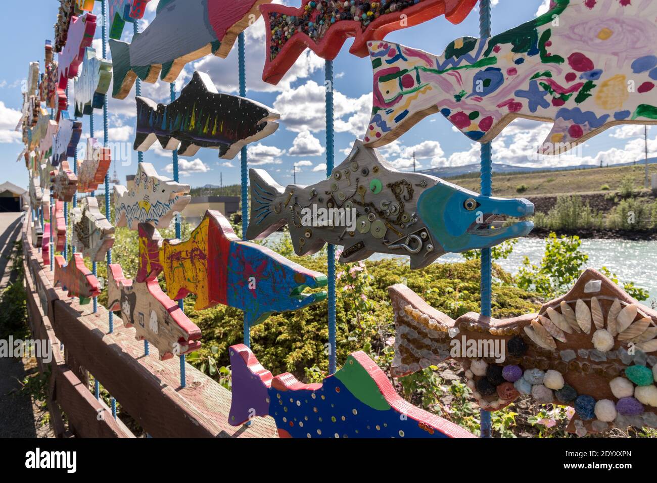 Whitehorse, Canada. 23rd June, 2018. Public art installation called ...