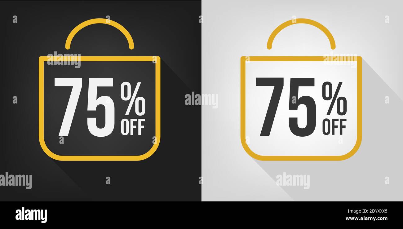 75 percentage off Stock Vector Images - Alamy