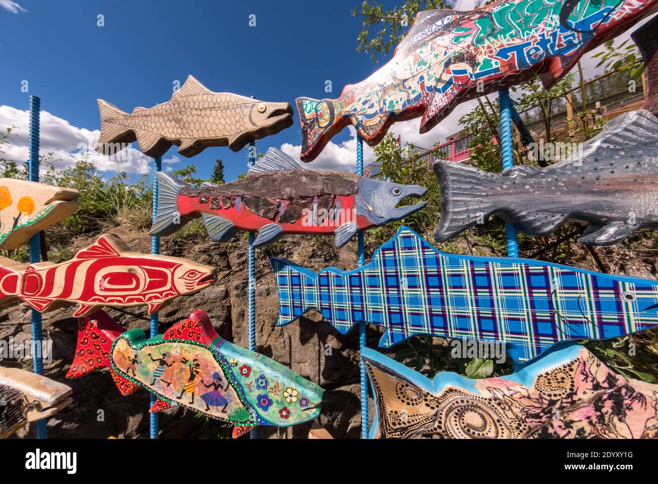 Whitehorse, Canada. 23rd June, 2018. Public art installation called ...