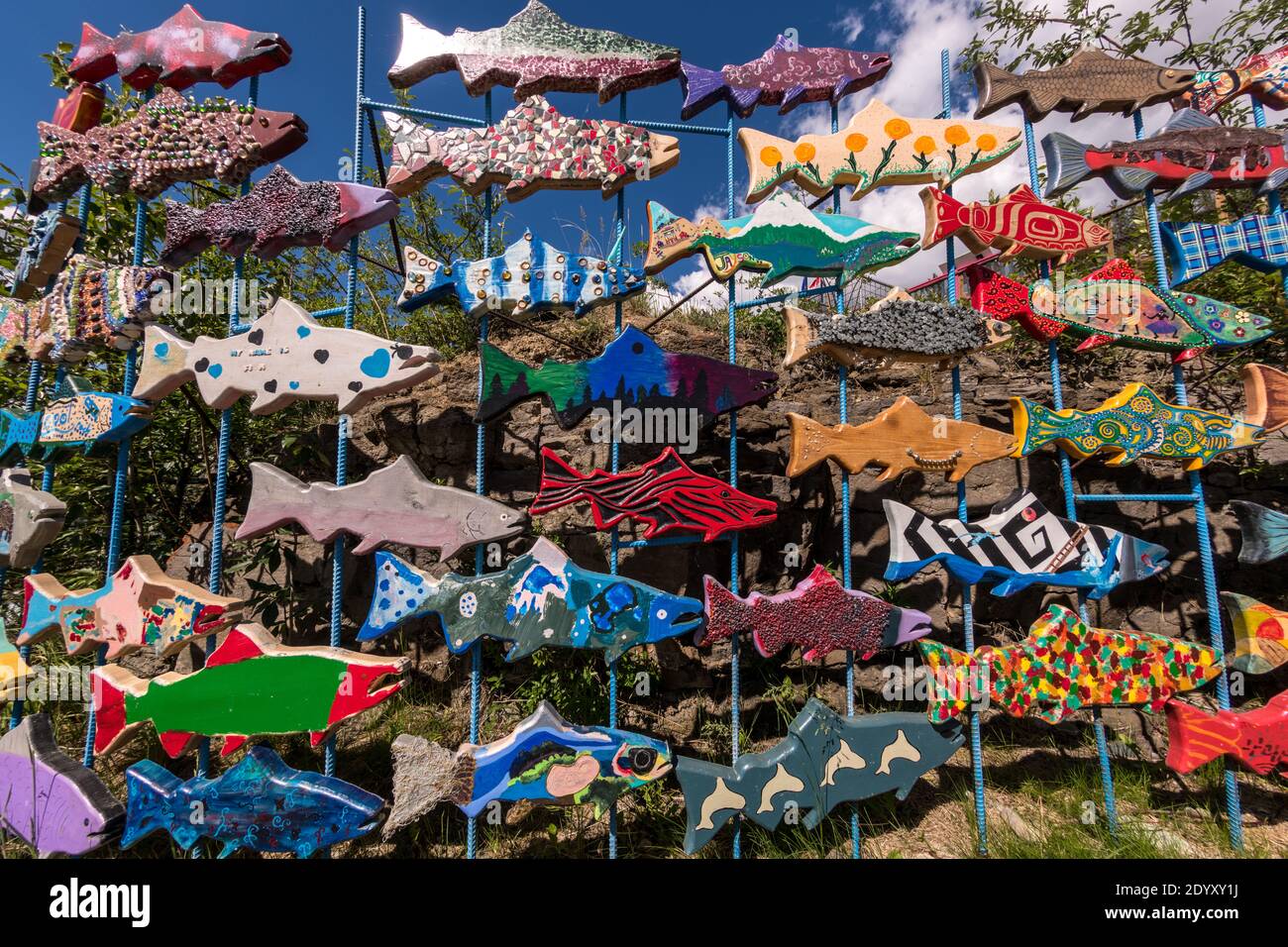 Whitehorse, Canada. 23rd June, 2018. Public art installation called ...