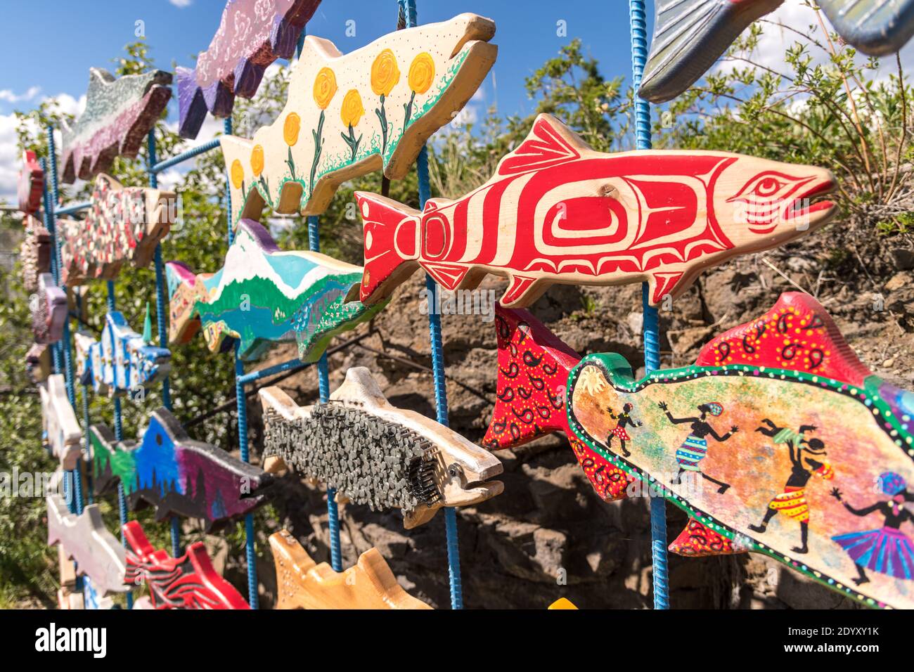 Whitehorse, Canada. 23rd June, 2018. Public art installation called ...
