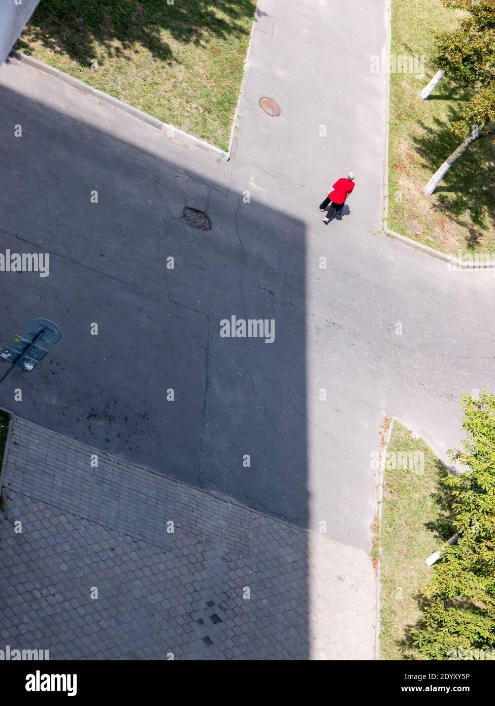 The Architecture backgrounds and objects. Sidewalk. People. View from ...
