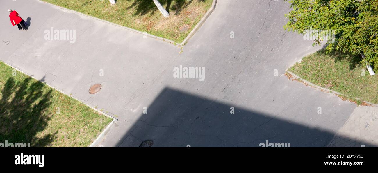 The Architecture backgrounds and objects. Sidewalk. People. View from ...