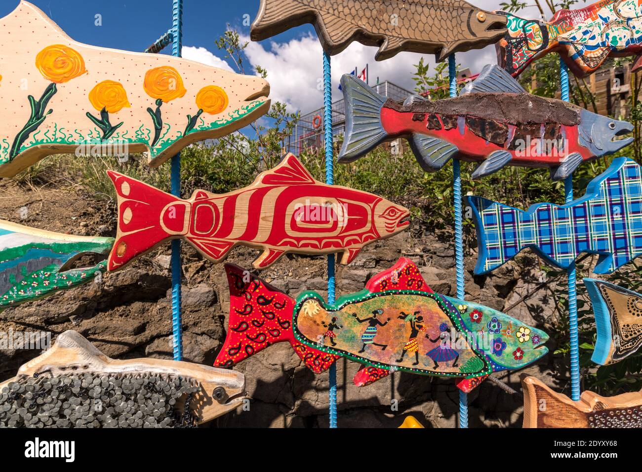 Whitehorse, Canada. 23rd June, 2018. Public art installation called ...