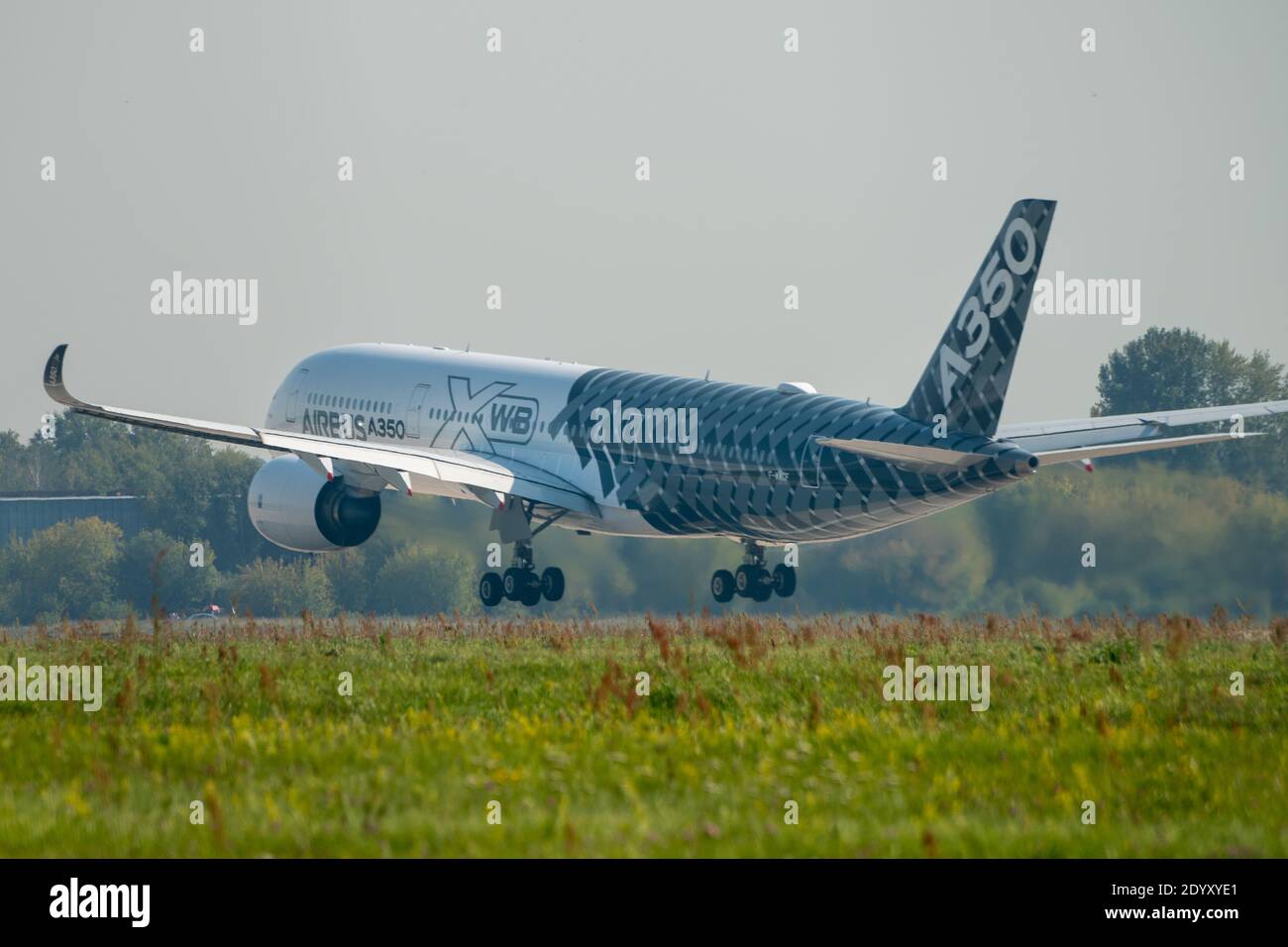 August 30, 2019. Zhukovsky, Russia. long-range wide-body twin-engine ...