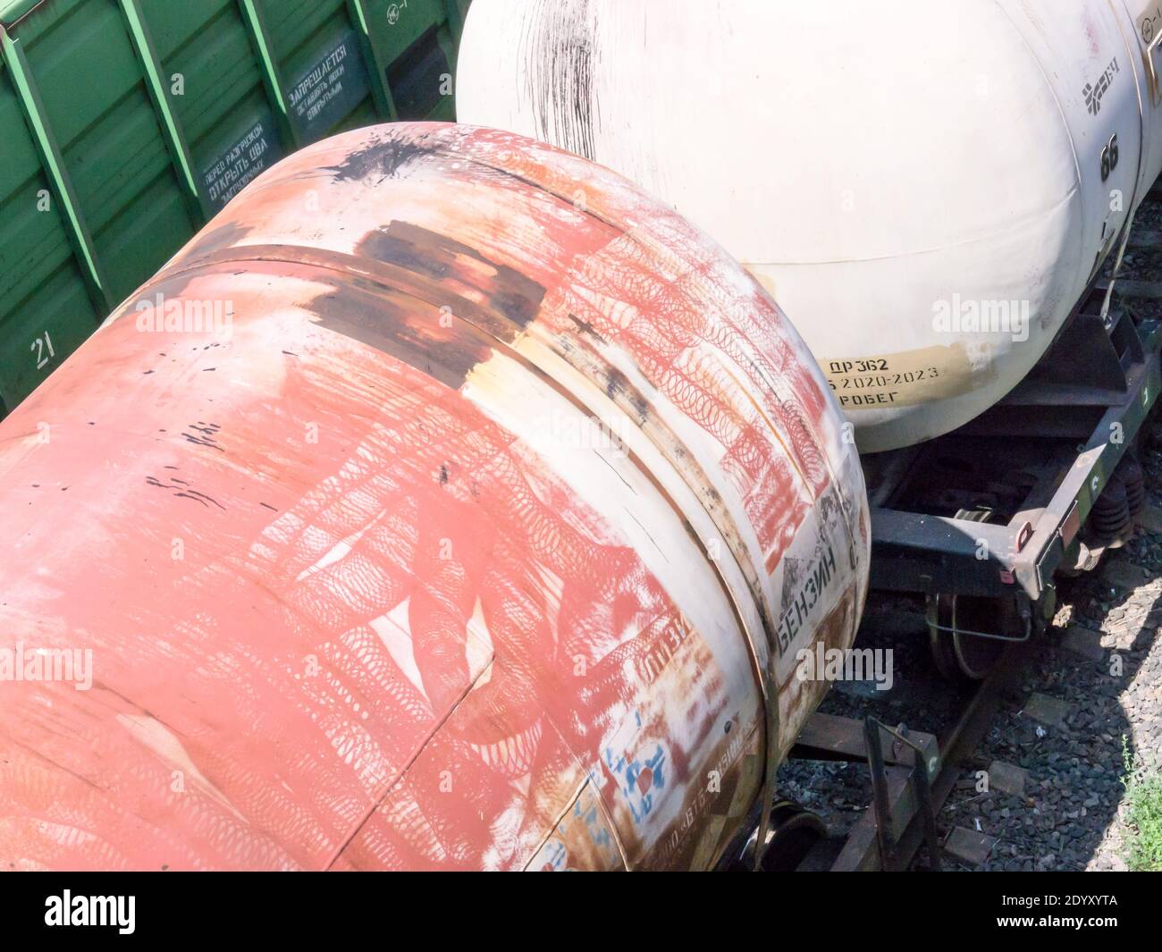Dirty rail cars hi-res stock photography and images - Alamy