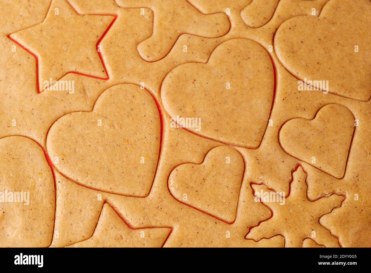 Star shape and heart shape cookies hi-res stock photography and images ...