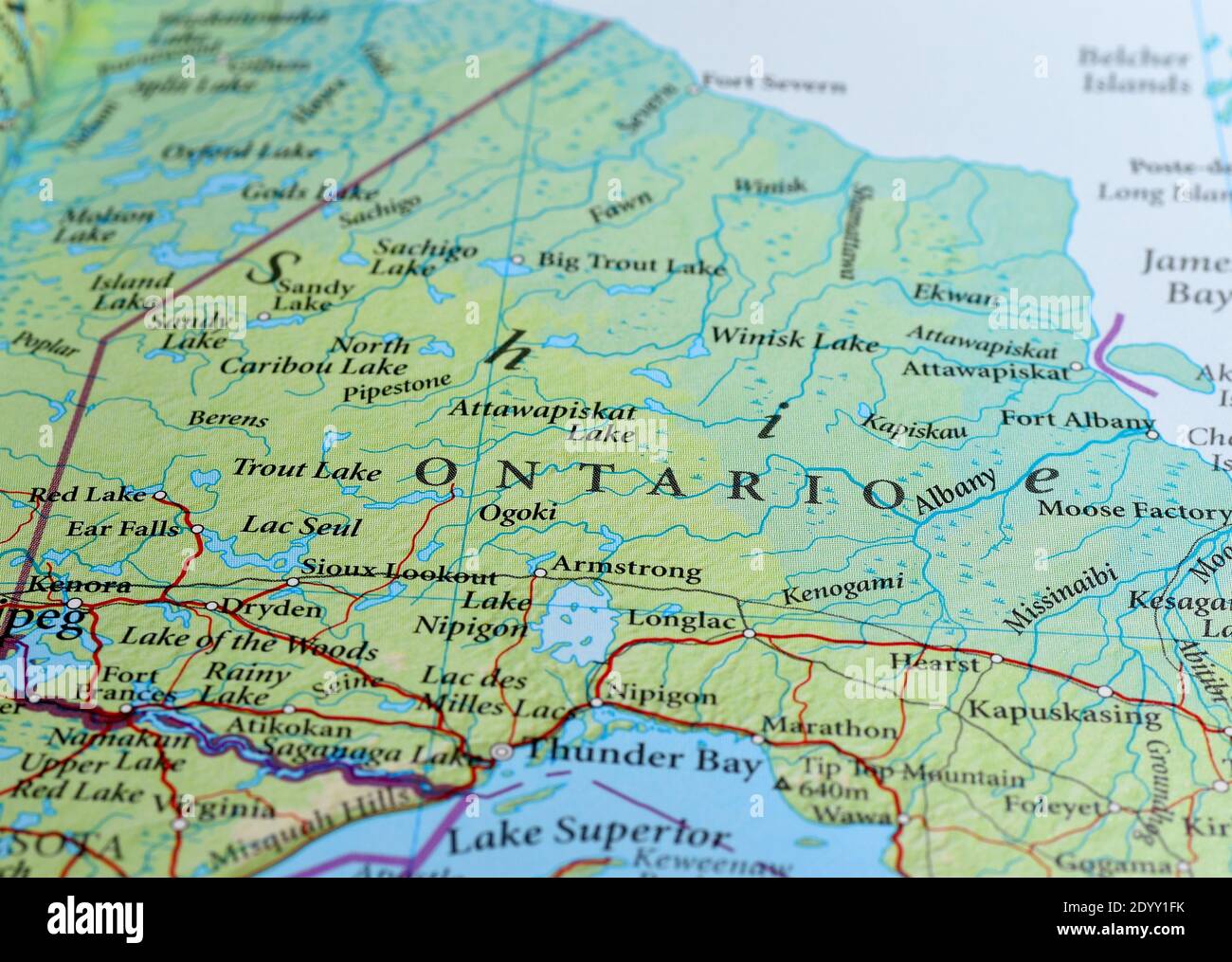 Ontario Map High Resolution Stock Photography and Images - Alamy