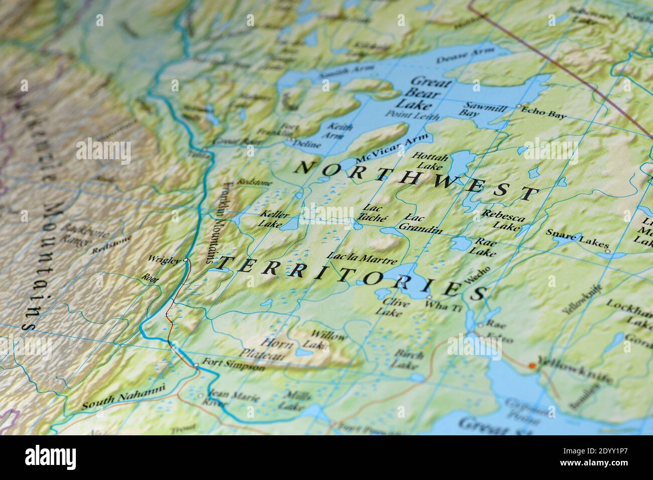 Northwest territories map hi-res stock photography and images - Alamy