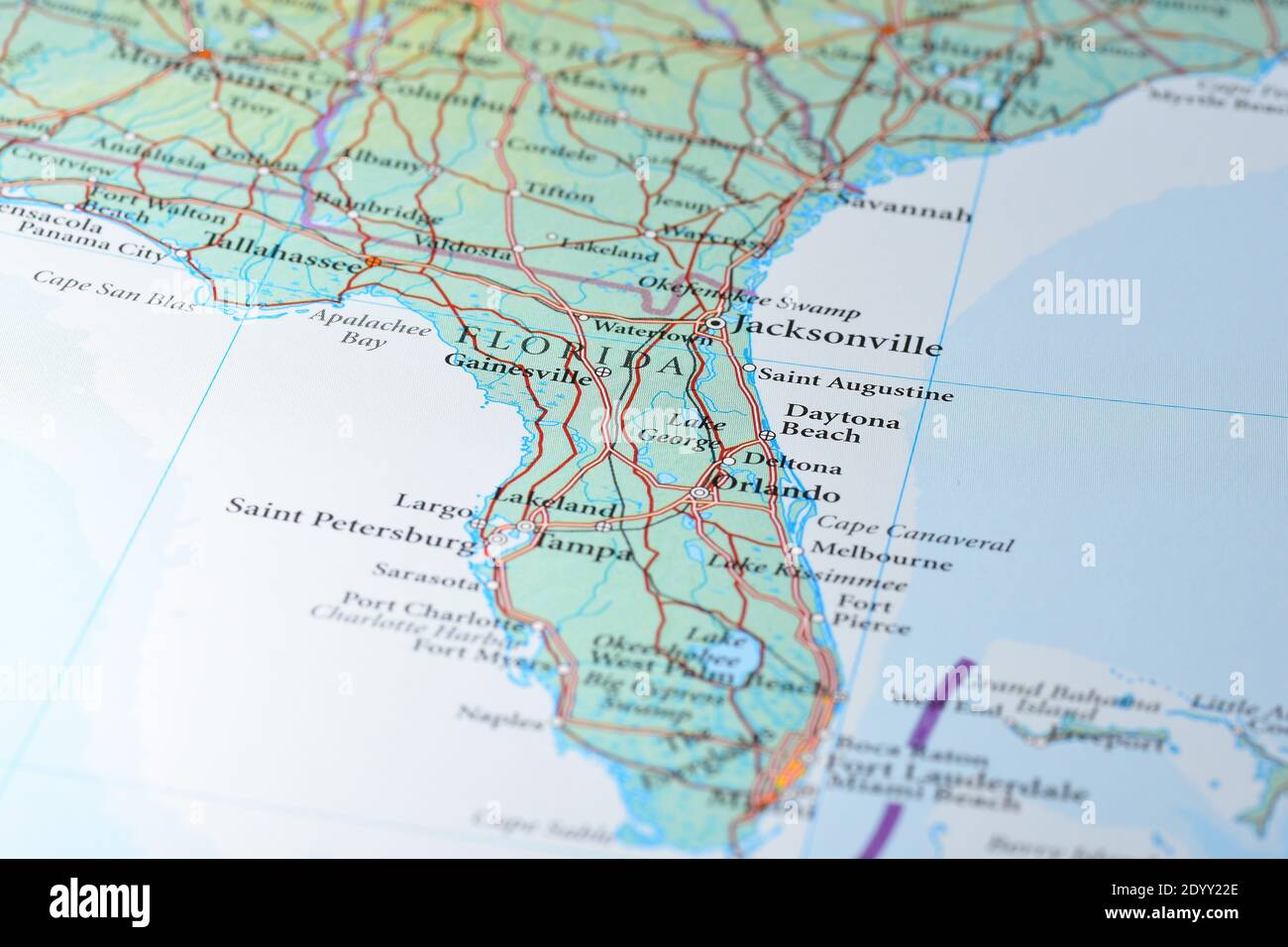 Close Up Map Of Florida - United States Map
