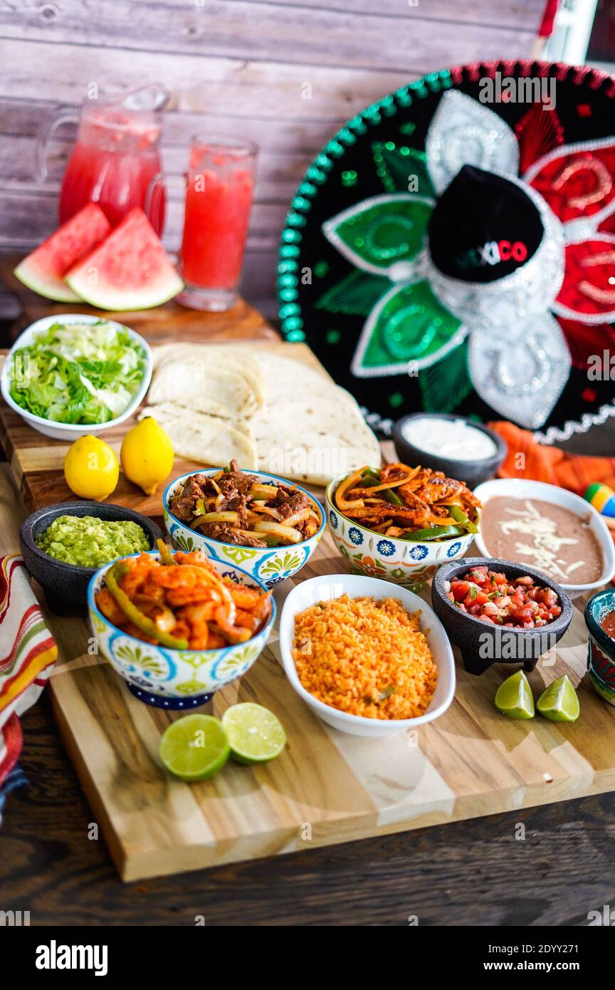 Spanish mexican cuisine food preperation Stock Photo - Alamy