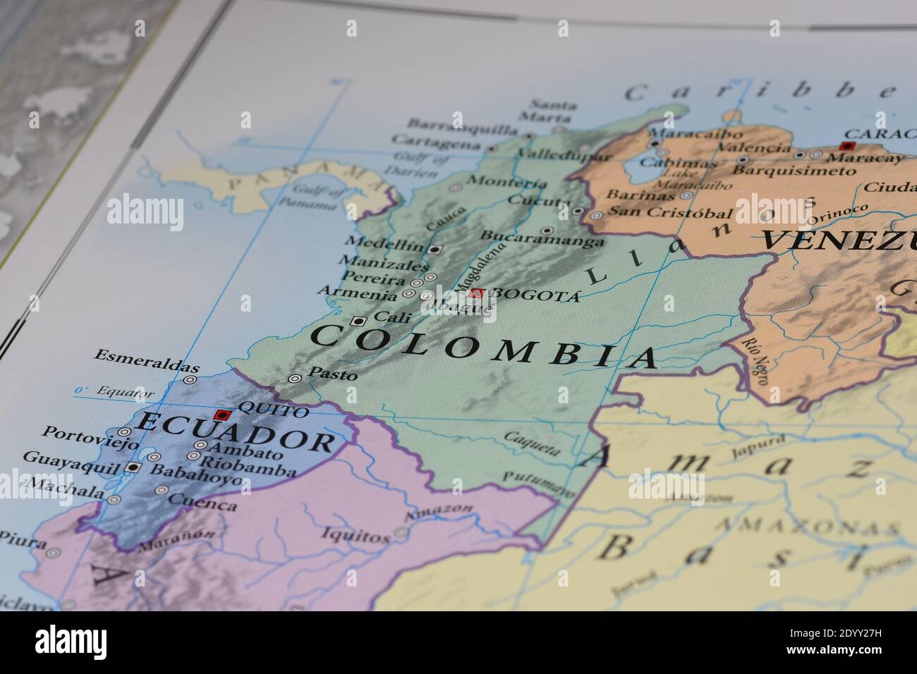 Map colombia hi-res stock photography and images - Alamy