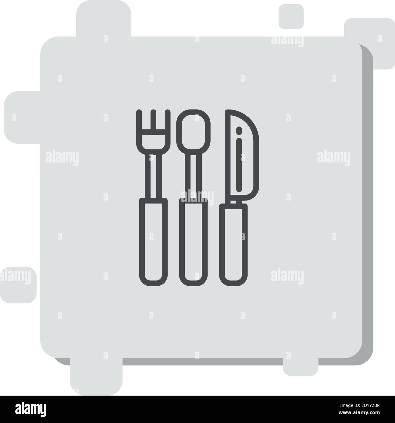cutlery vector icon modern simple vector illustration Stock Vector ...