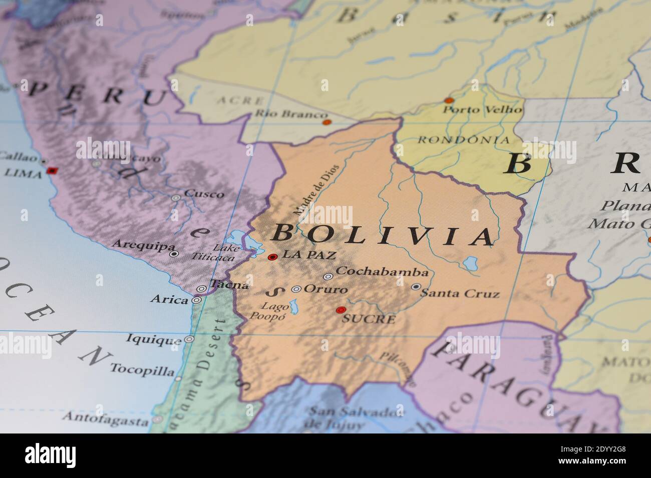 Road Map Of Bolivia And Bolivia Road Maps