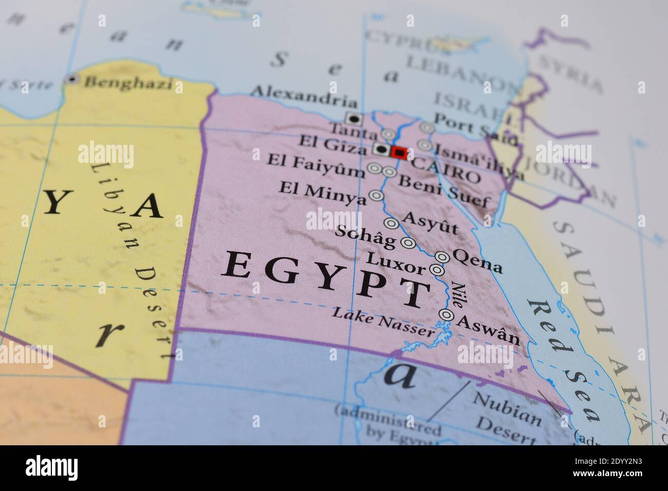 Egypt tourist map hi-res stock photography and images - Alamy