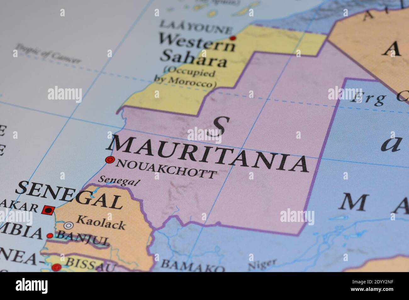 Maps of mauritania hi-res stock photography and images - Alamy