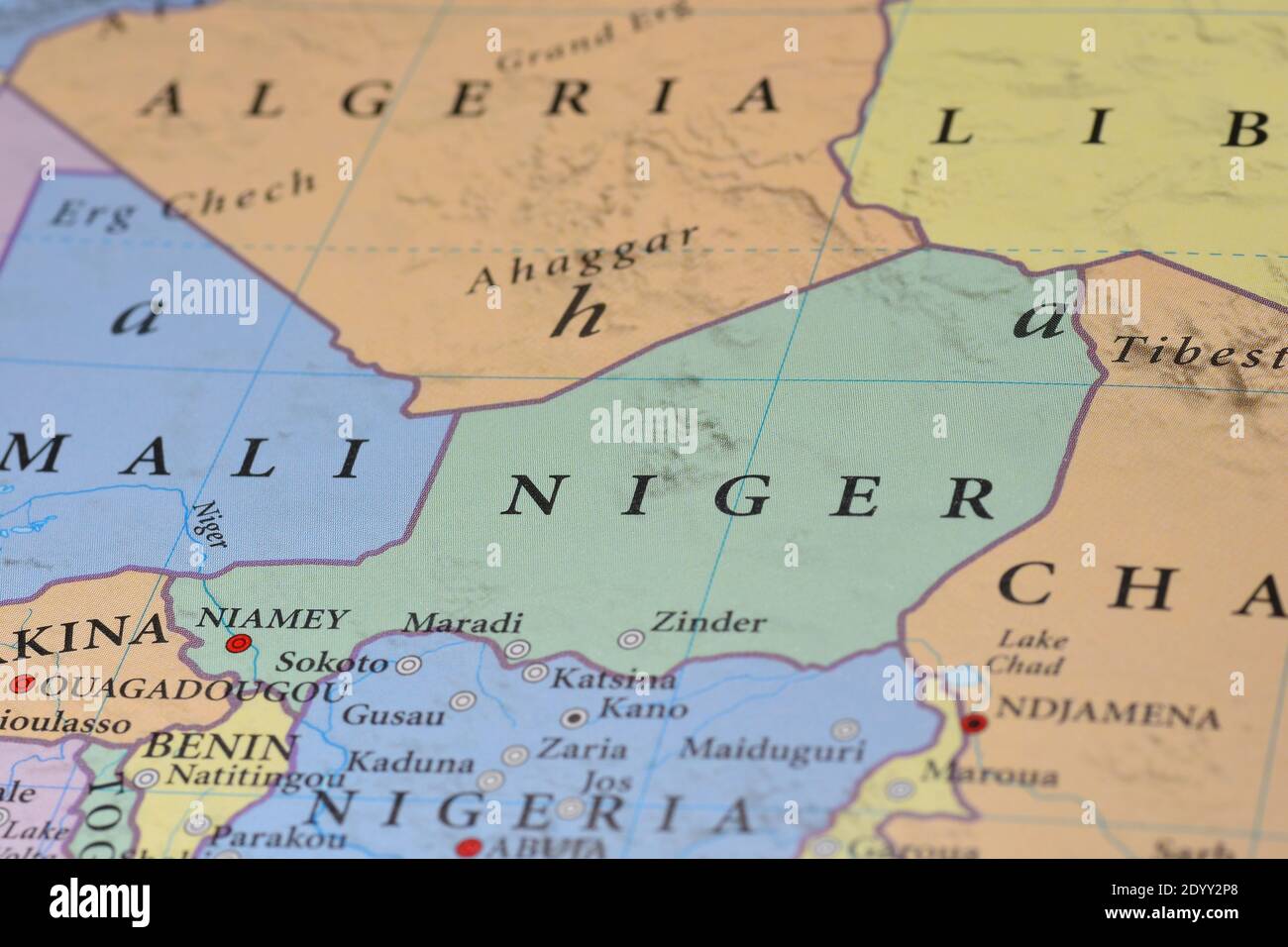 Niger maps hi-res stock photography and images - Alamy
