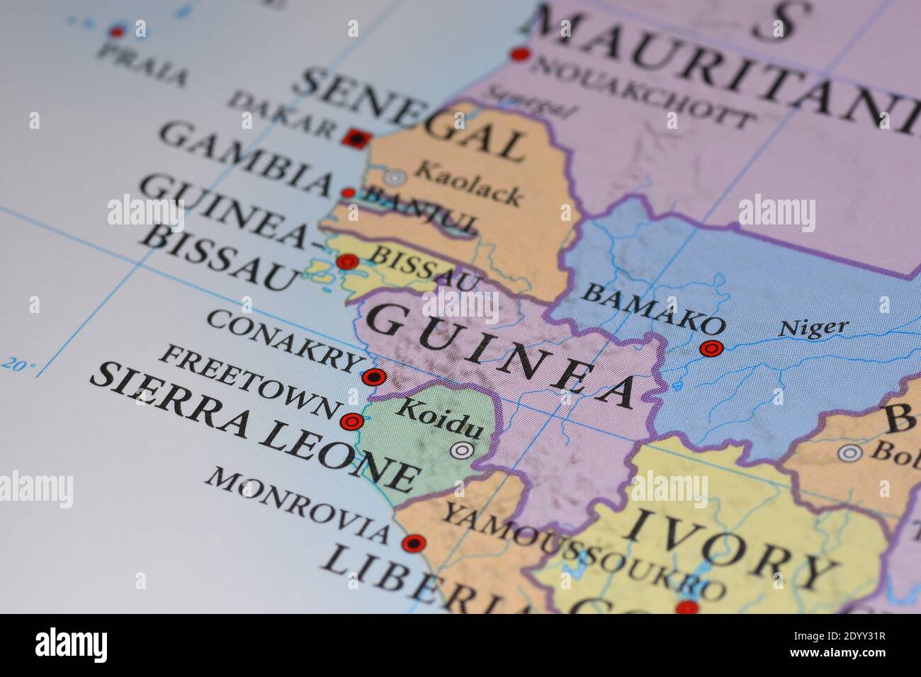 Map Of Guinea High Resolution Stock Photography and Images - Alamy