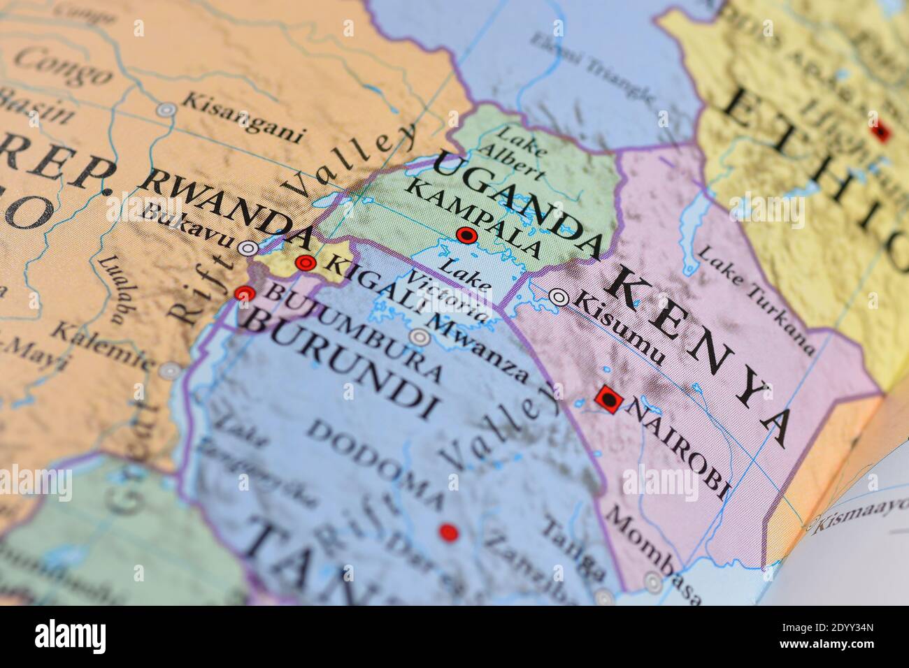 Kenya Map High Resolution Stock Photography and Images - Alamy