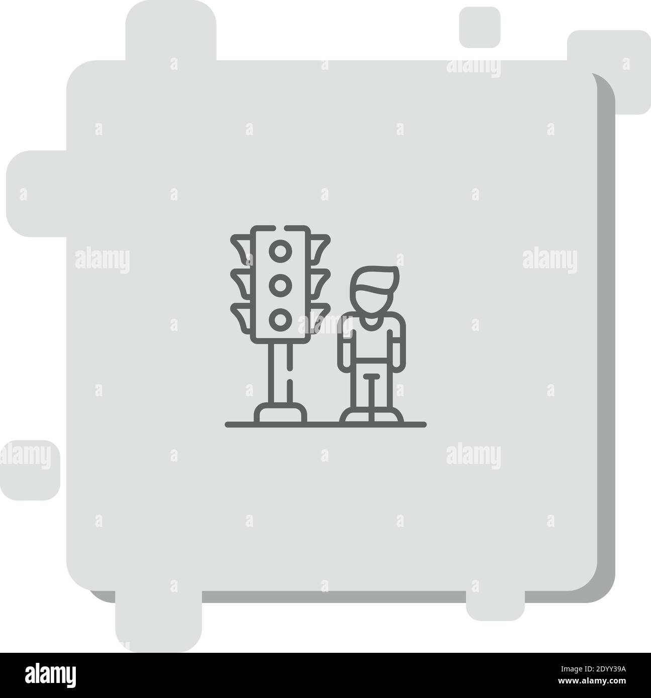pedestrian vector icon modern simple vector illustration Stock Vector ...