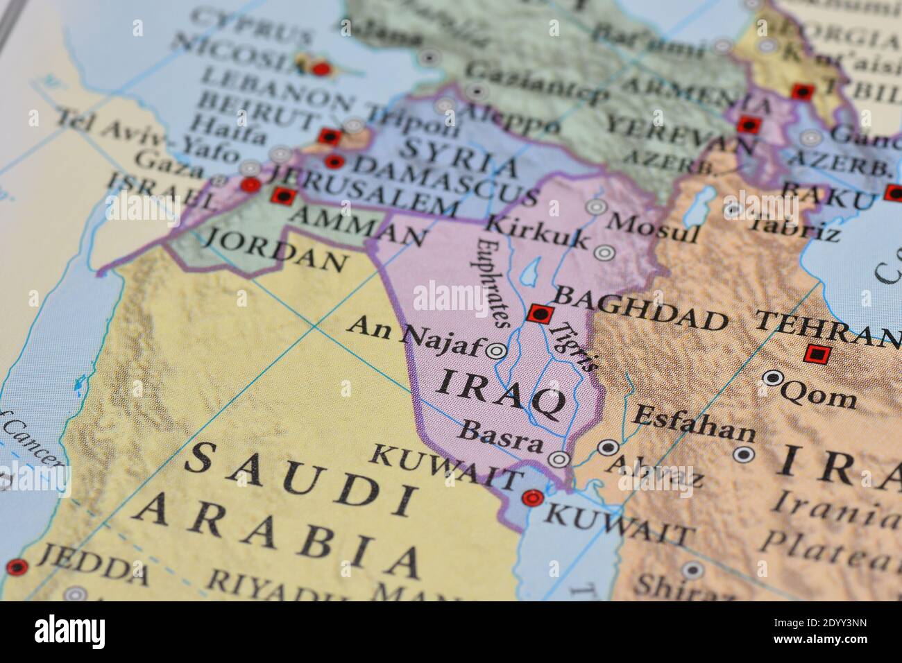 Suadi arabia map hi-res stock photography and images - Alamy