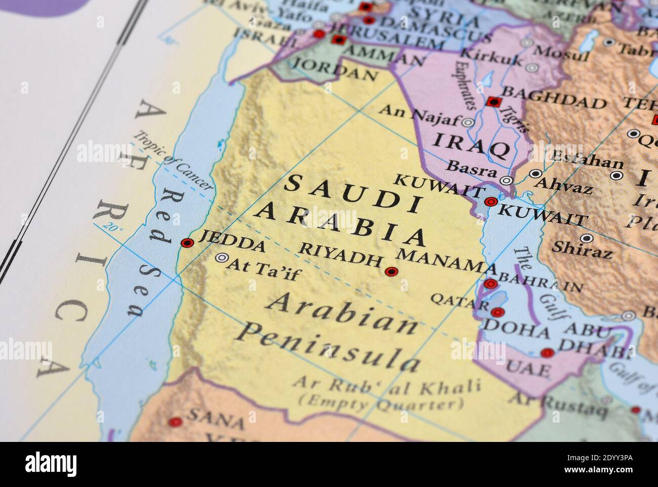 Maps of saudi arabia hi-res stock photography and images - Alamy