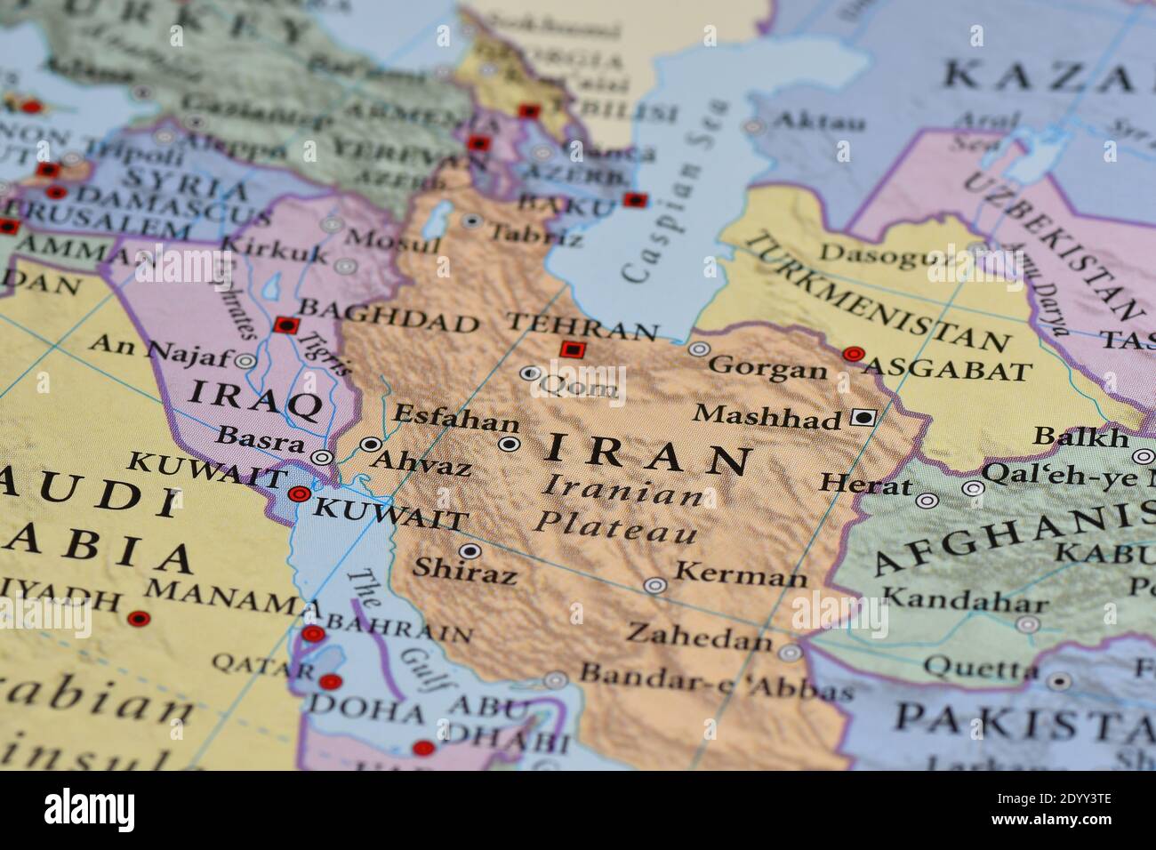 Iran Map High Resolution Stock Photography and Images - Alamy