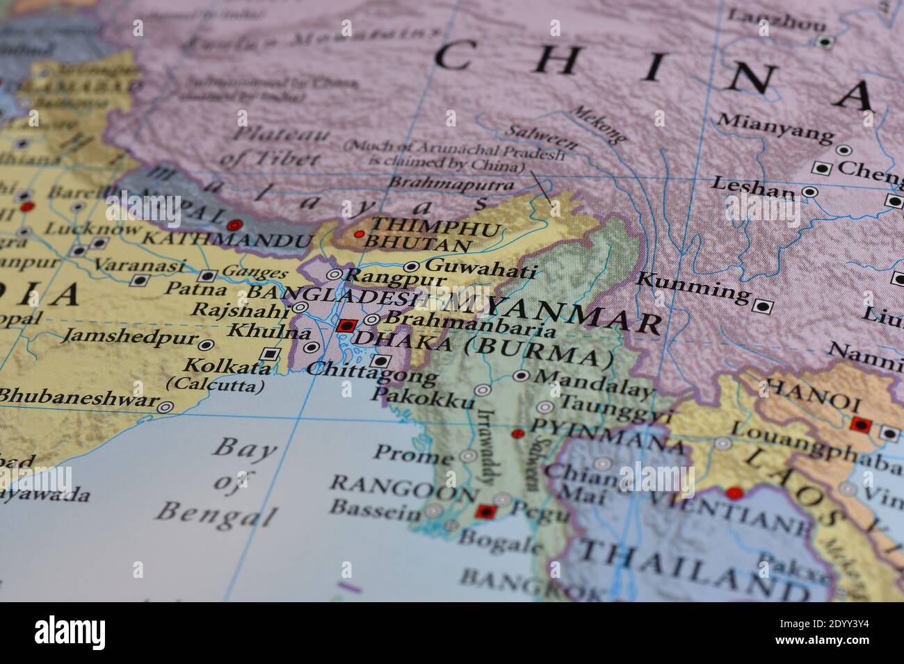 Maps of myanmar hi-res stock photography and images - Alamy