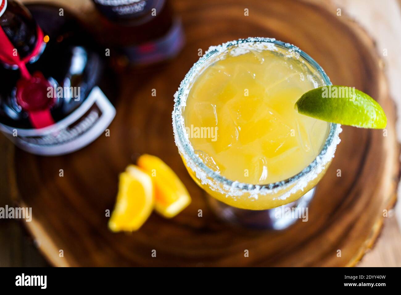 Mexican cocktail drink using tequila and lime Stock Photo - Alamy
