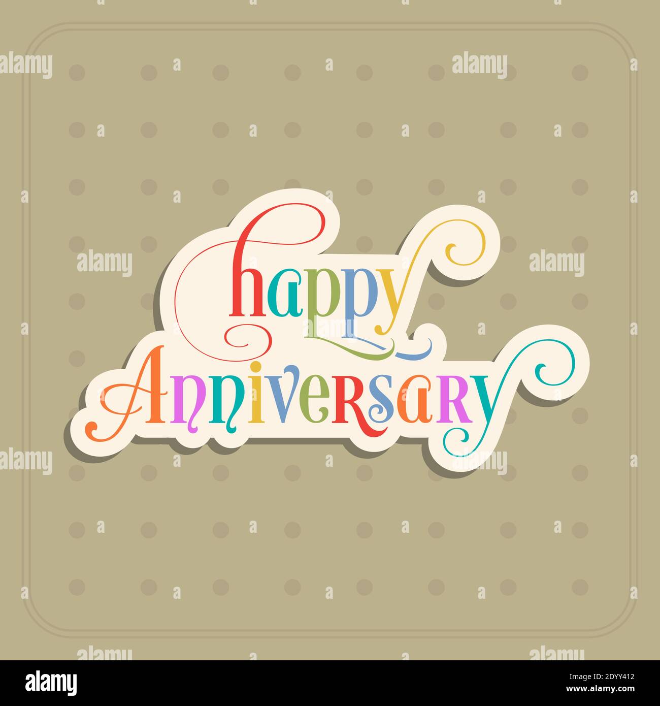Illustration of Happy Anniversary Celebration vector Stock Vector Image ...