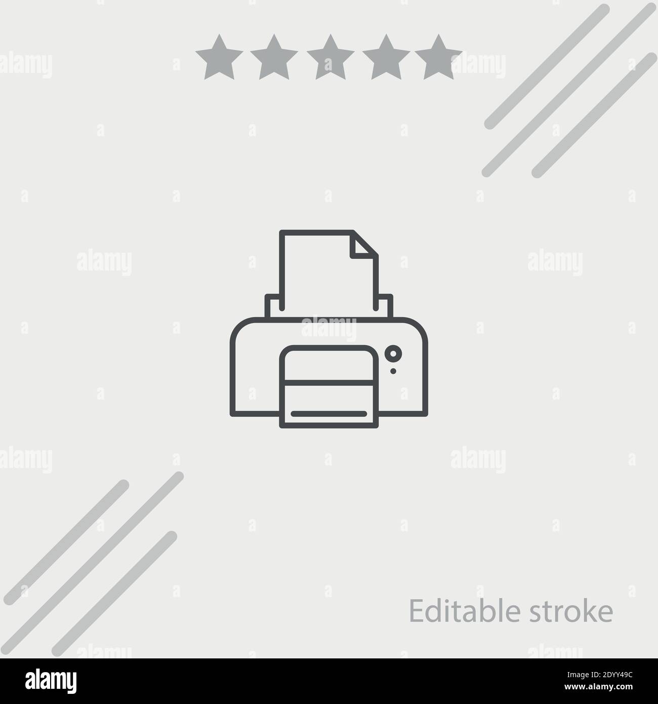 printer vector icon modern simple vector illustration Stock Vector ...