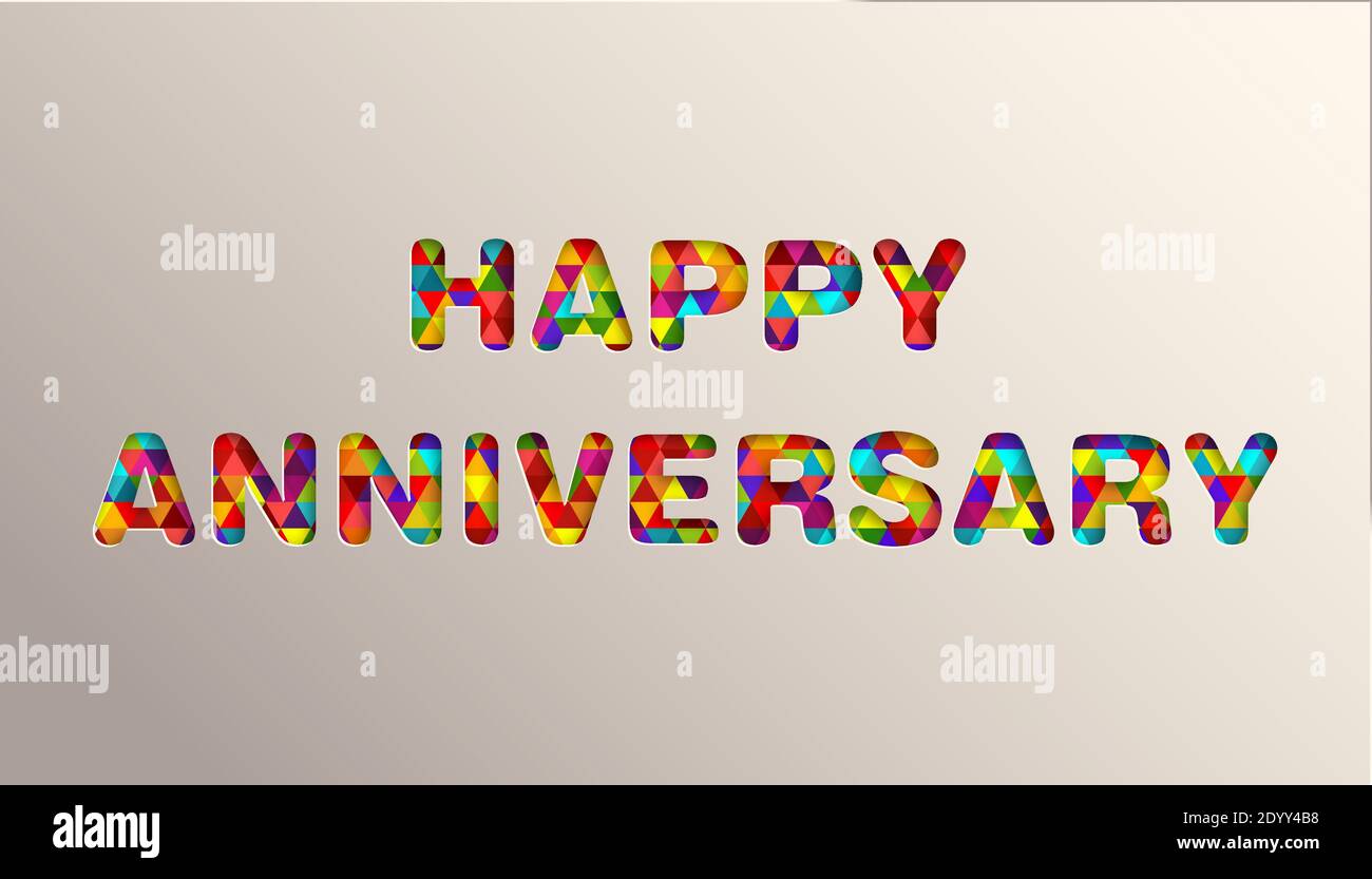 Illustration of Happy Anniversary Celebration vector Stock Vector Image ...