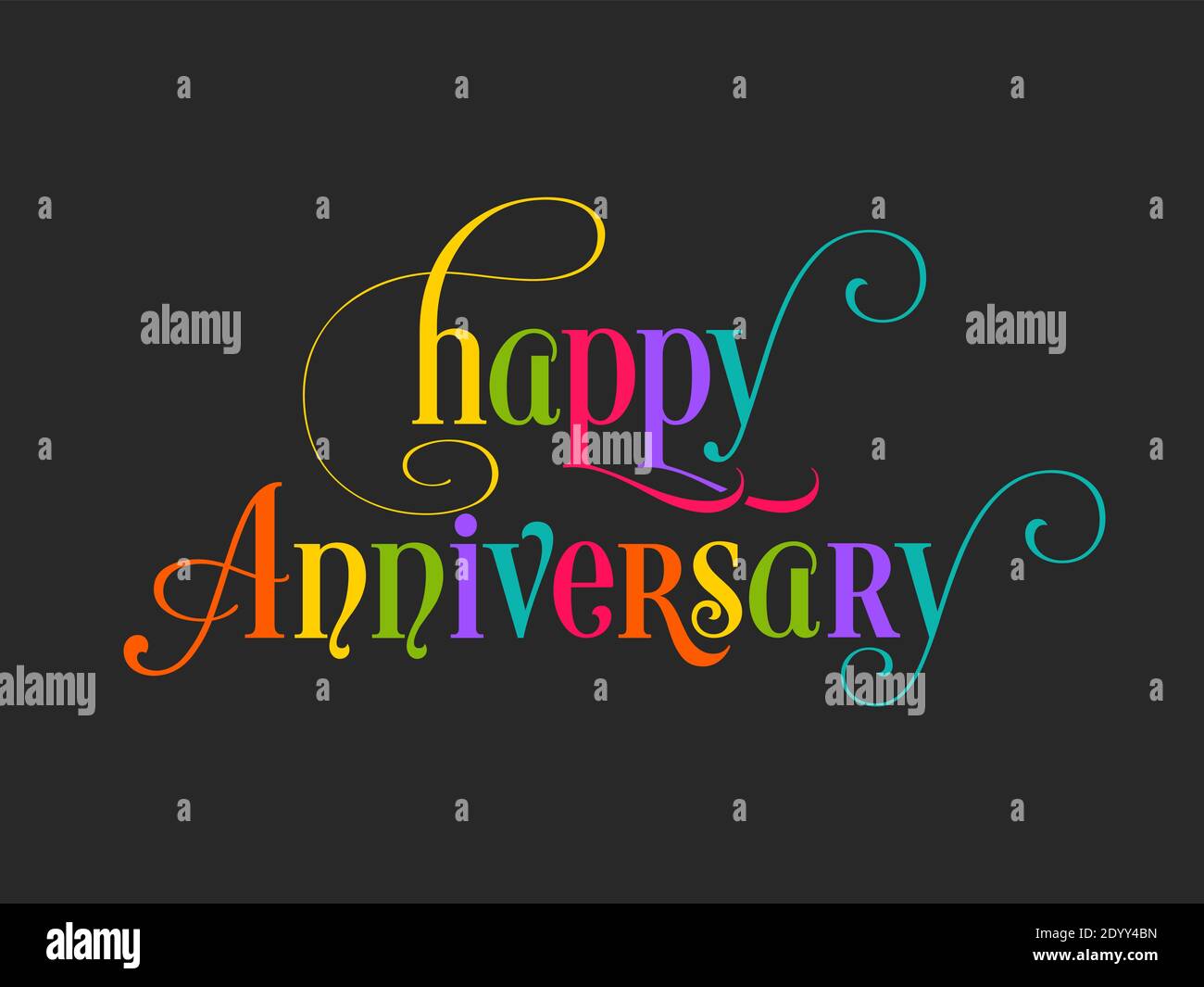 Illustration of Happy Anniversary Celebration vector Stock Vector Image ...