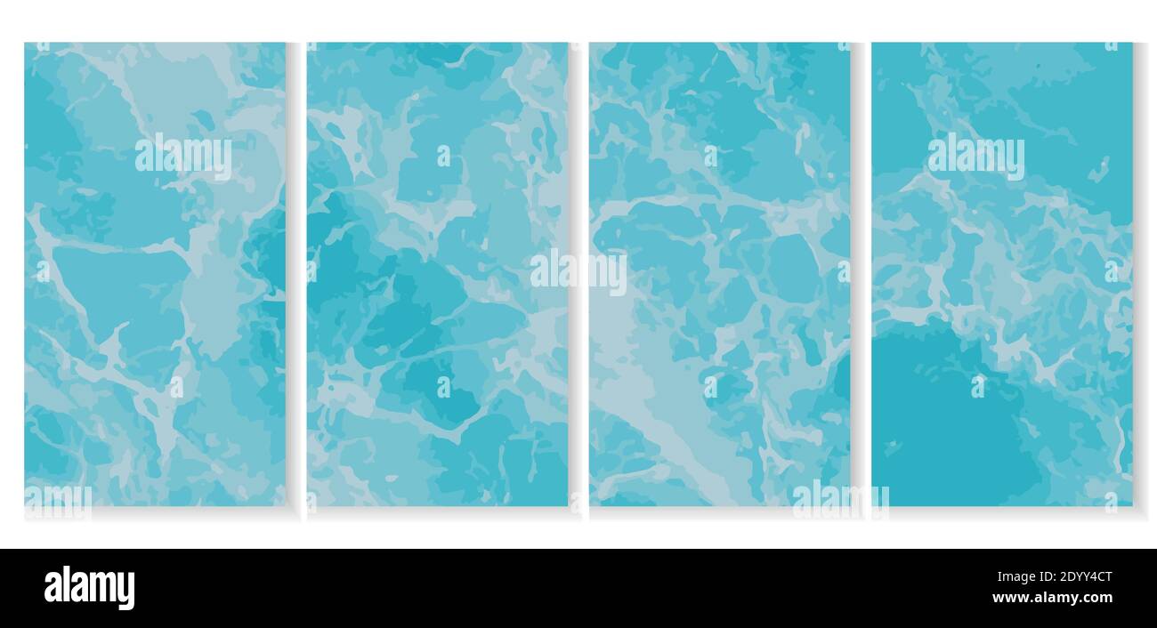 Blue water foam vertical abstract background. Vector illustrations ...