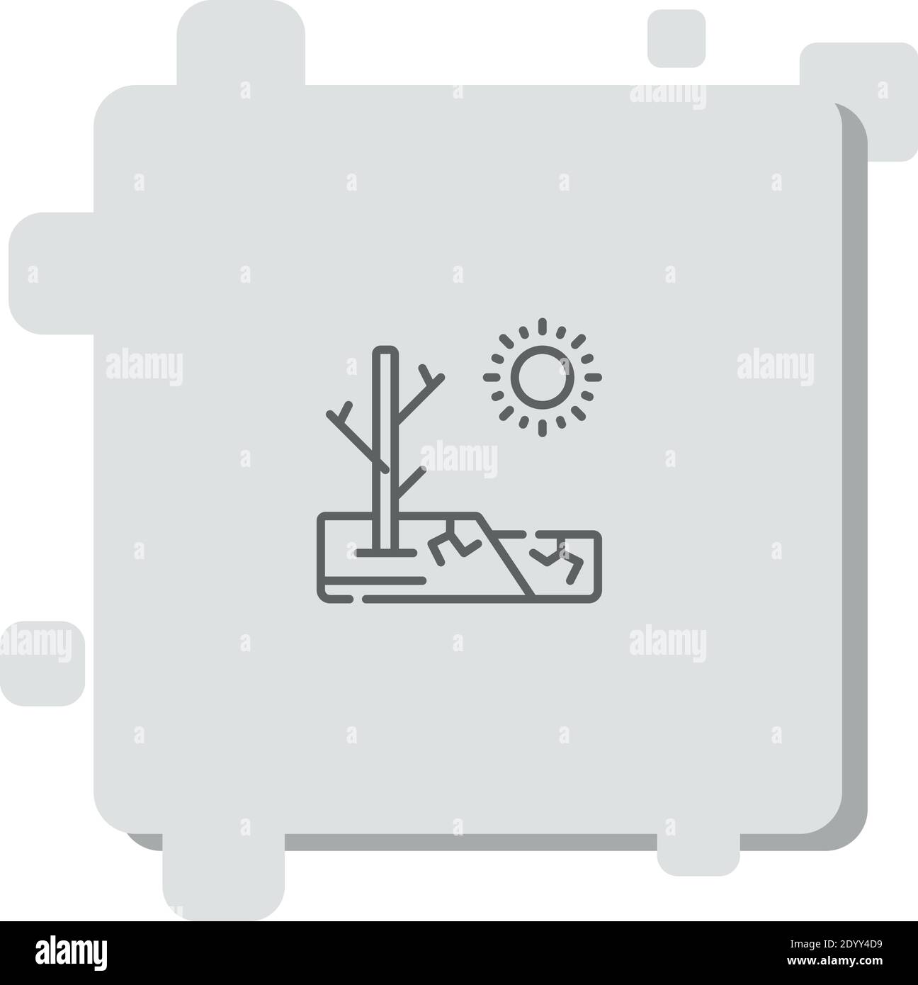 drought vector icon modern simple vector illustration Stock Vector ...