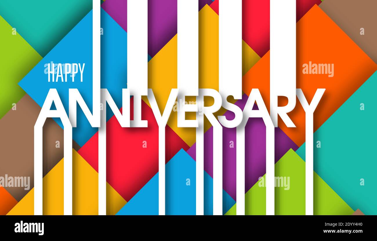 Illustration of Happy Anniversary Celebration vector Stock Vector Image ...