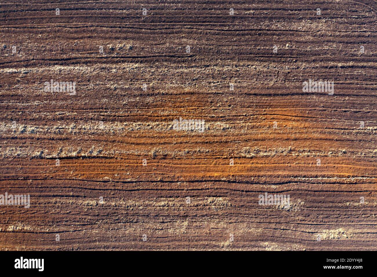 Agricultural field with clay soil, aerial view Stock Photo - Alamy