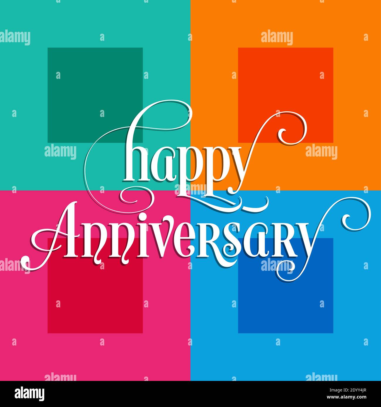 Illustration of Happy Anniversary Celebration vector Stock Vector Image ...