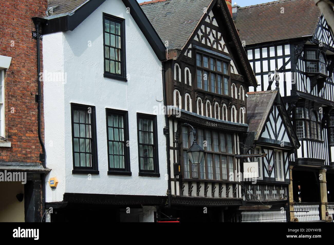 Buildings in Chester Main Street Stock Photo - Alamy