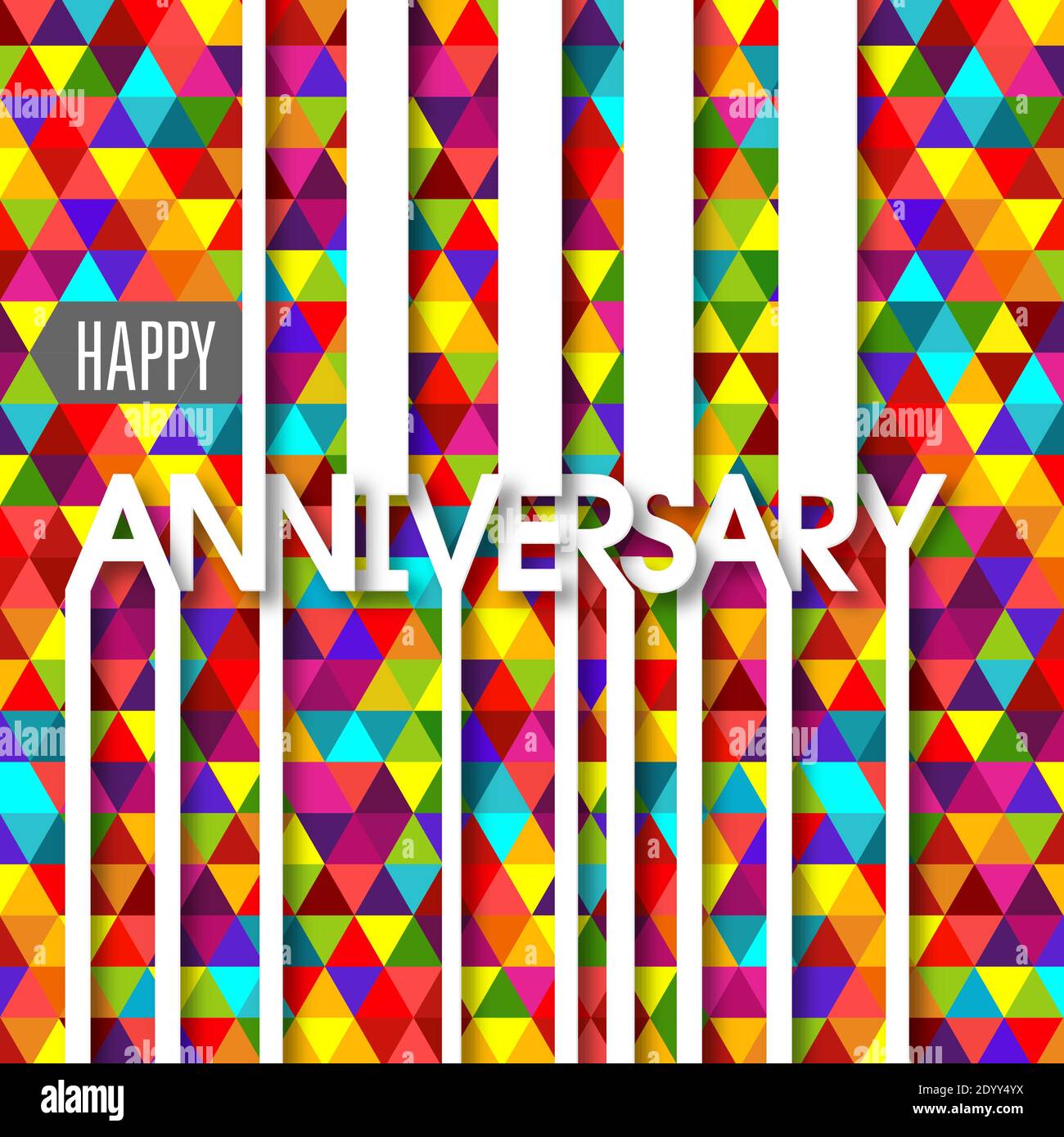 Illustration of Happy Anniversary Celebration vector Stock Vector Image ...