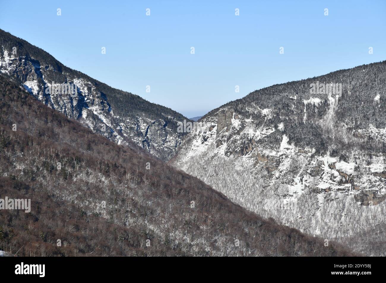 Easy way Gondola lift at Stowe Ski Resort in Vermont, view to the ...