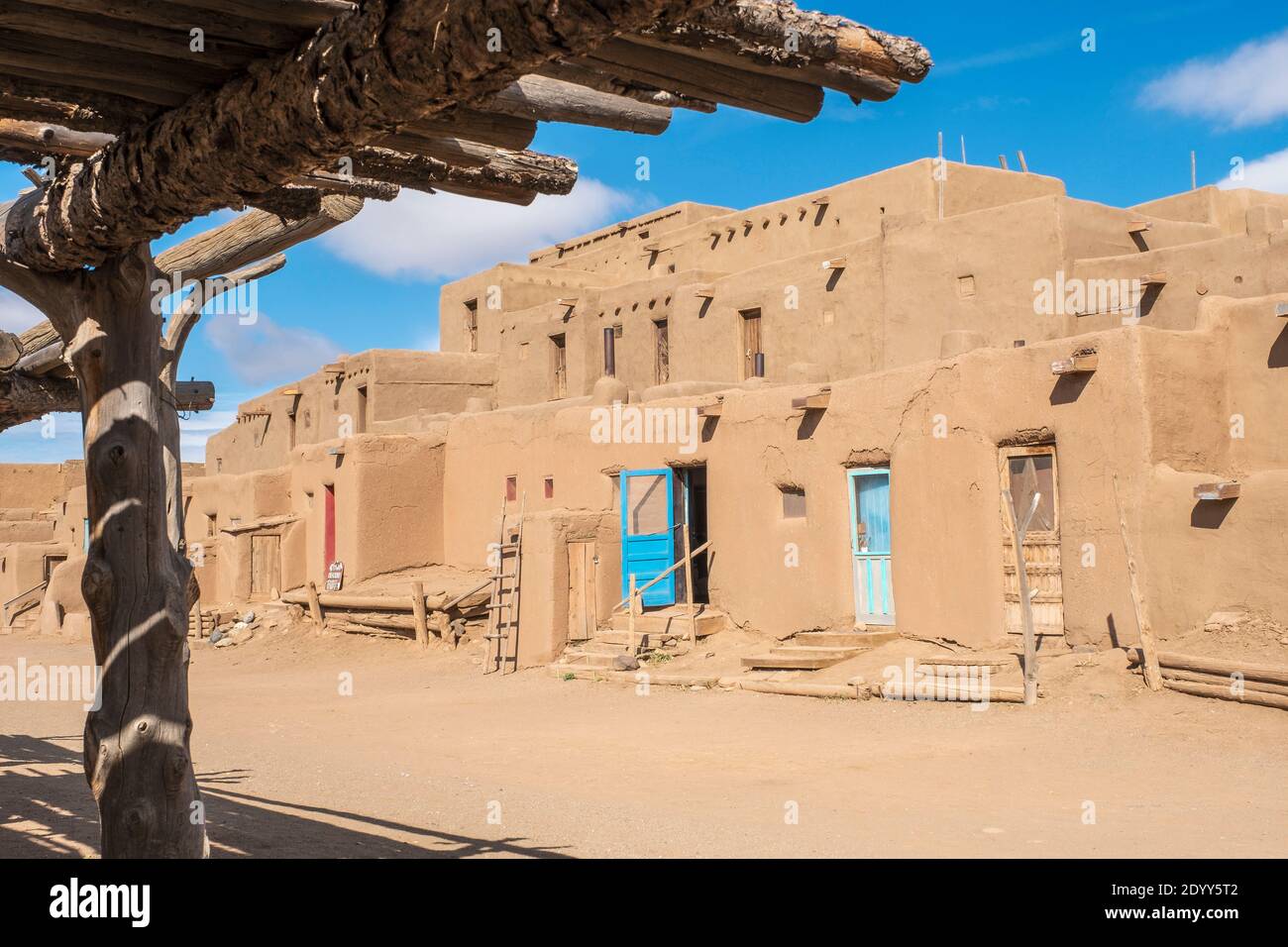 Adobe houses in the historical Native American village of Taos Pueblo ... Adobe houses in the historical Native American village of Taos Pueblo ...